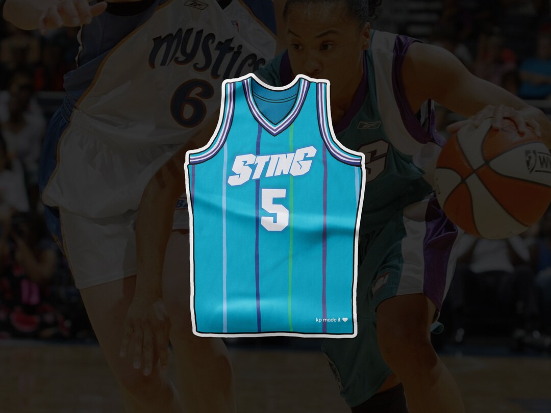 Dawn Staley Charlotte Sting WNBA Jersey Sticker - Etsy