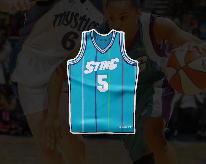 Dawn Staley Charlotte Sting WNBA Jersey Sticker - Etsy