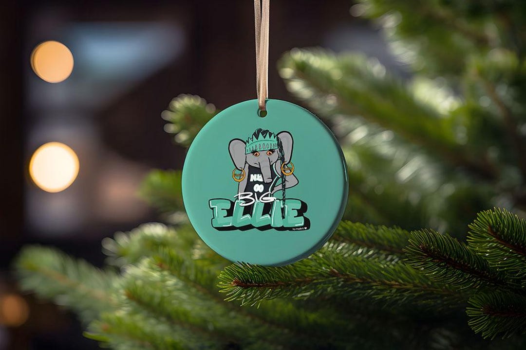 Ellie the Elephant X New York Liberty - "big Ellie" Ceramic Ornament - Etsy