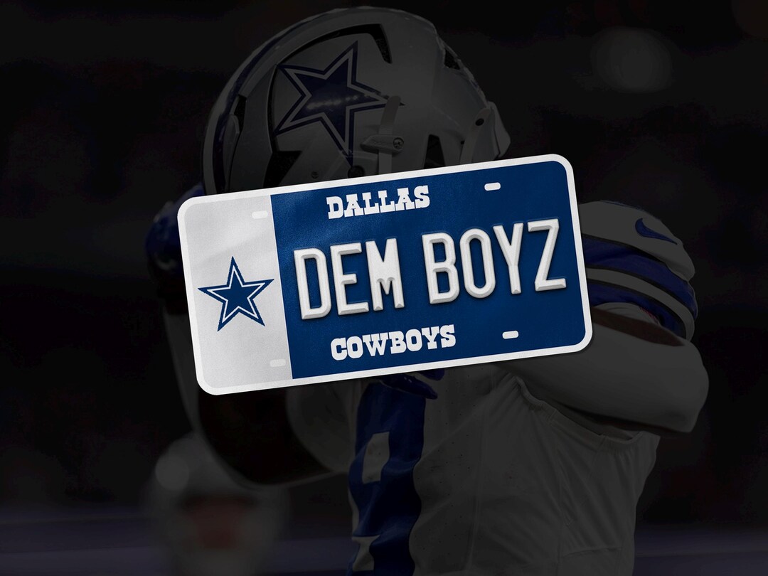 Dallas Cowboys "dem Boyz" License Plate - Available as Sticker, 6-inch ...
