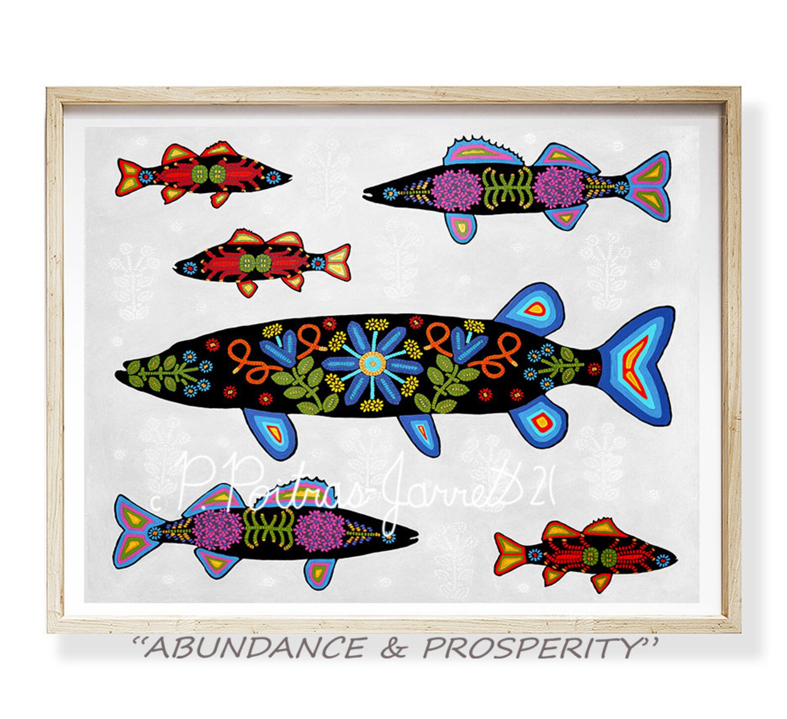 Fish Spirit Art, Fish Artwork, Fish Decor, Fish Wall Art, Fishing ...