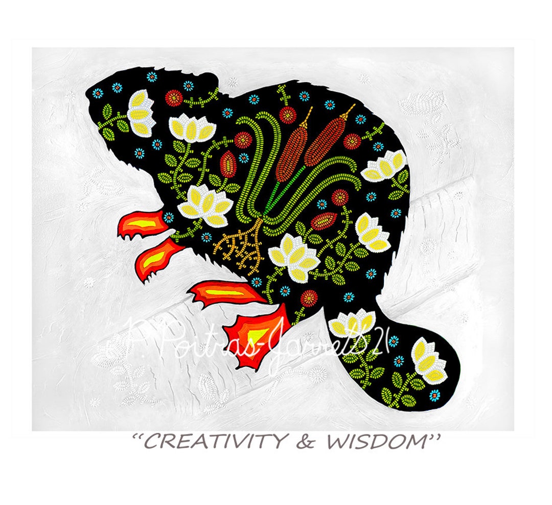 Beaver Print, Beaver, Animal Print, Beaver Art, Beaver Decor, Beaver ...