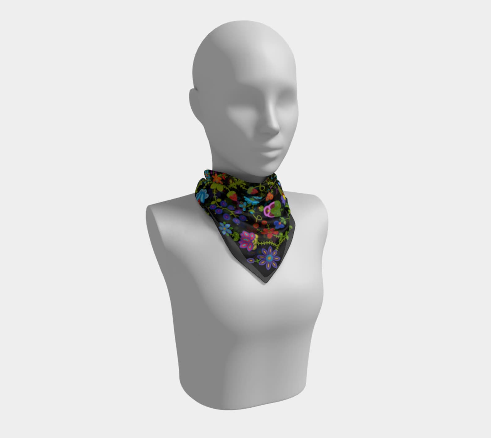 Metis Scarf Art Clothing Designed by Artist Flower Scarf - Etsy Canada
