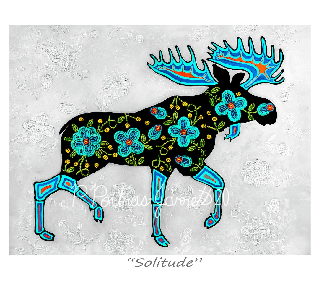 MOOSE Print, MOOSE Wall Art, Original Art, Animal Art, Woodland Animals ...
