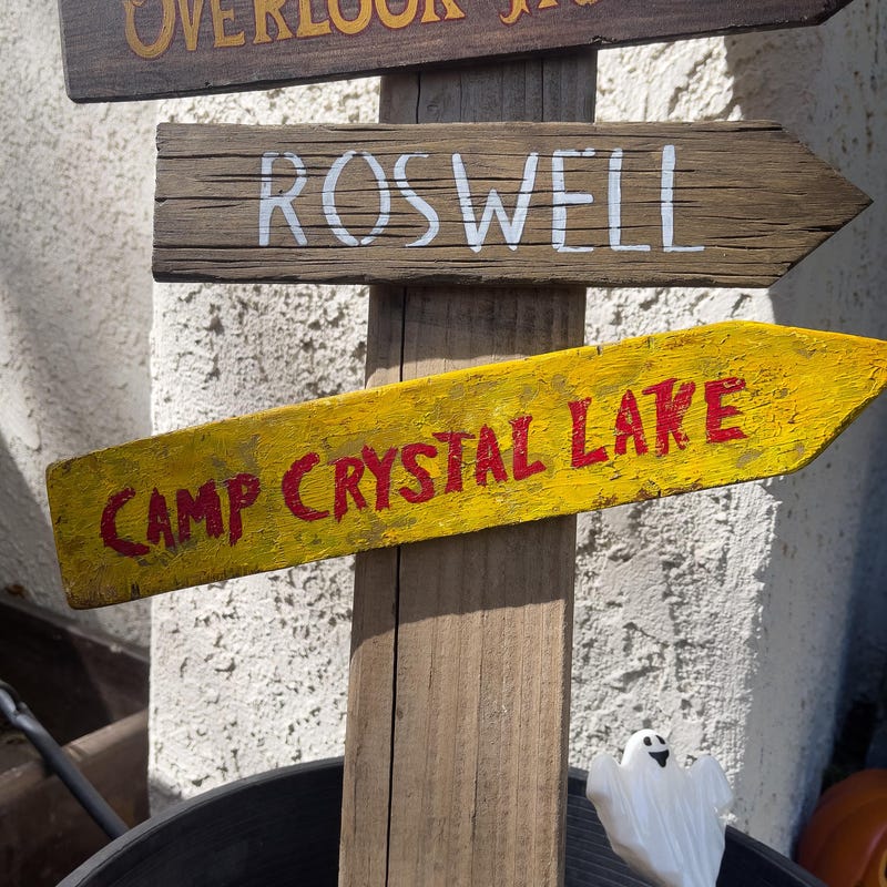 Camp Crystal Lake Sign - Etsy