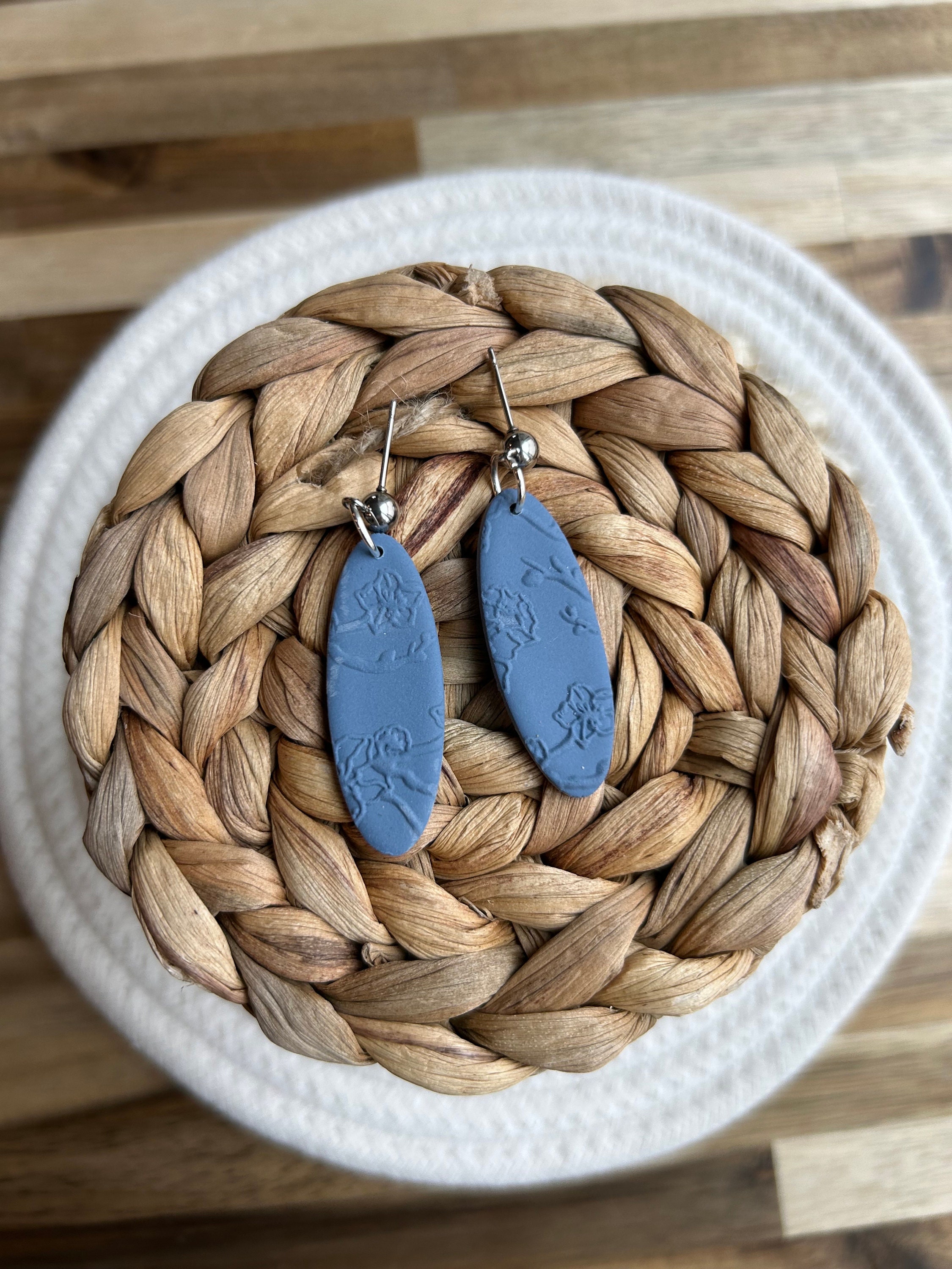 The PEACE Collection - Polymer Clay Earrings - Dangly, Dainty, Mountain ...