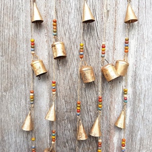Bells Windchime, Bells on String, Colorfull Windchime, String of Bells ...