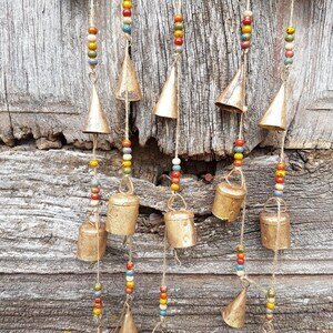 Bells Windchime, Bells on String, Colorfull Windchime, String of Bells ...