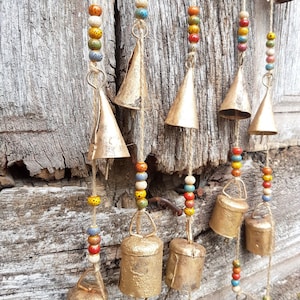 Bells Windchime, Bells on String, Colorfull Windchime, String of Bells ...