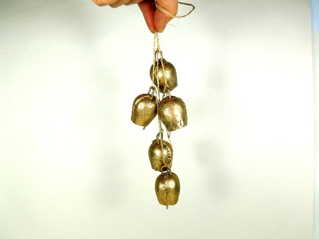 Small Cow Bells Windchime Vintage Retro Boho Bohemian Tiny and Cute ...