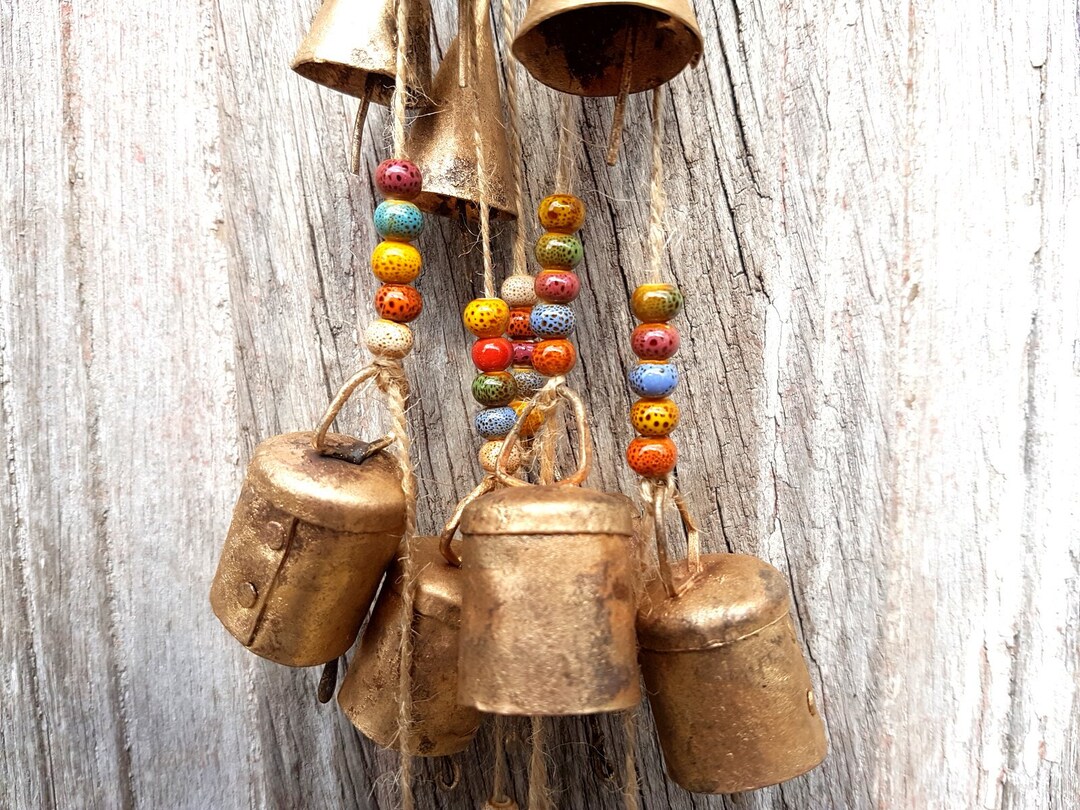 Bells Windchime, Bells on String, Colorfull Windchime, String of Bells ...