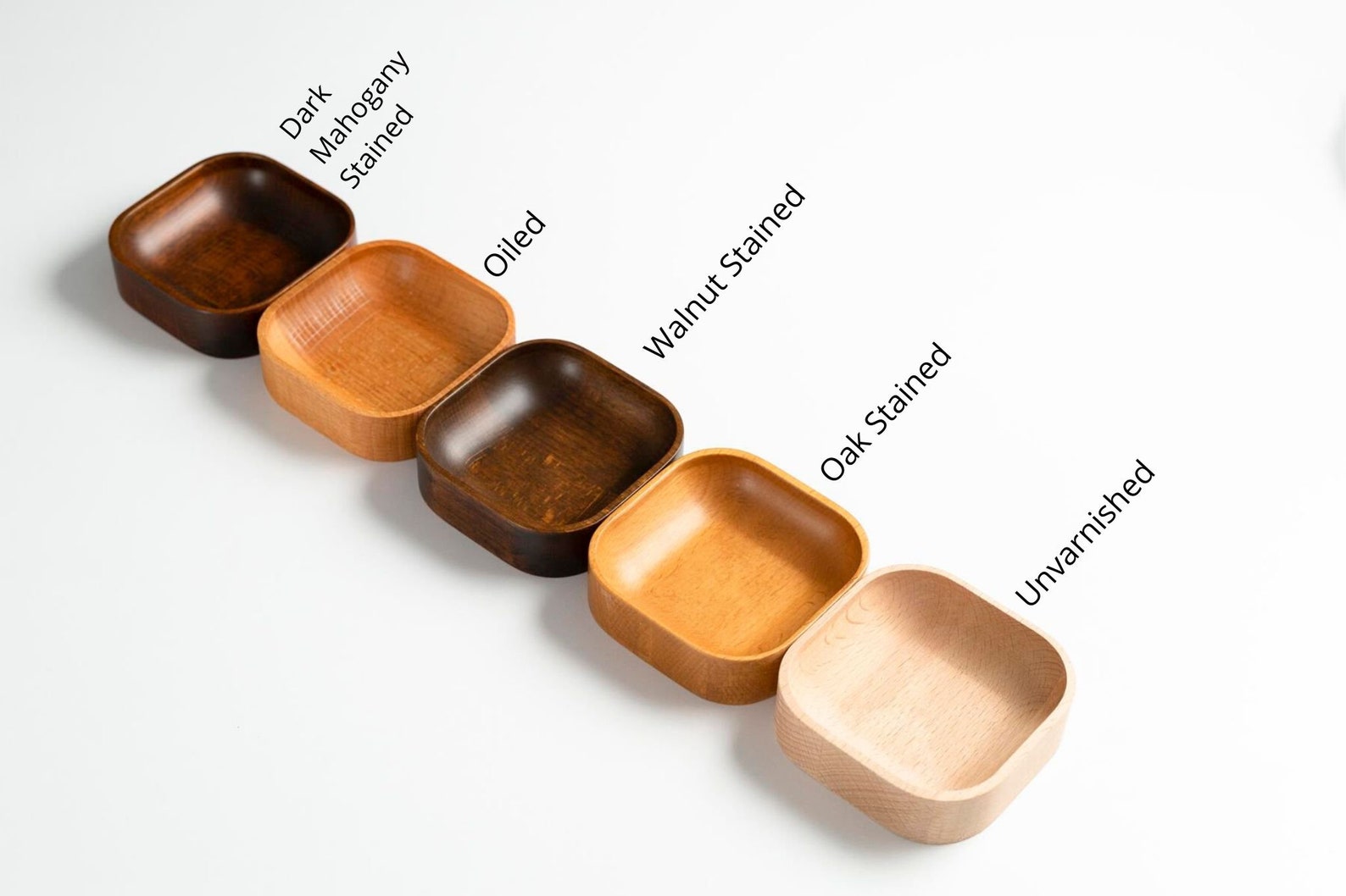 Wooden Paper Clip Holder, Small Desk Tray, Paper Clip Cup, Beech ...