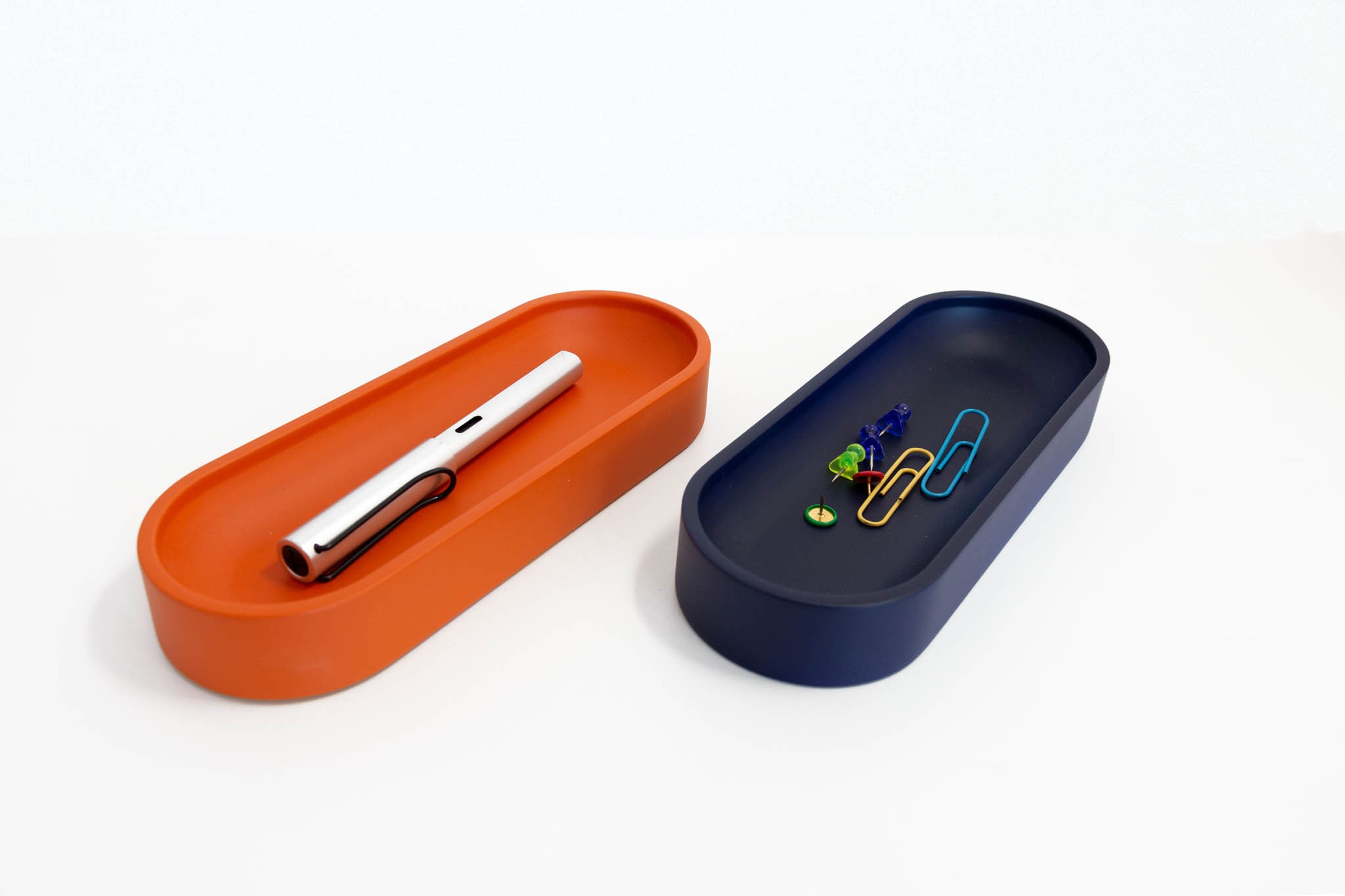 Grey Pen Tray Pencil Holder for Deskwood Desk Tray Gray | Etsy