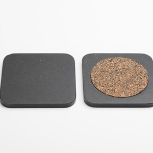 Black Wood Drink Coaster,square Wooden Coaster,coffee Mug Coaster,wood ...