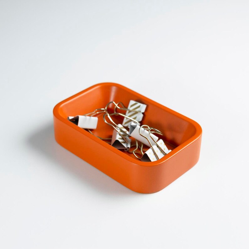 Orange Paper Clip Holder,wood Paper Clip Cup,wooden Paper Clip Tray ...