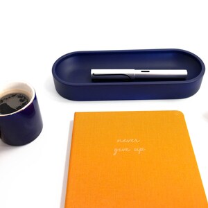 Night Blue Pen Holder, Desk Organizer Tray, Minimalist Organiser for ...