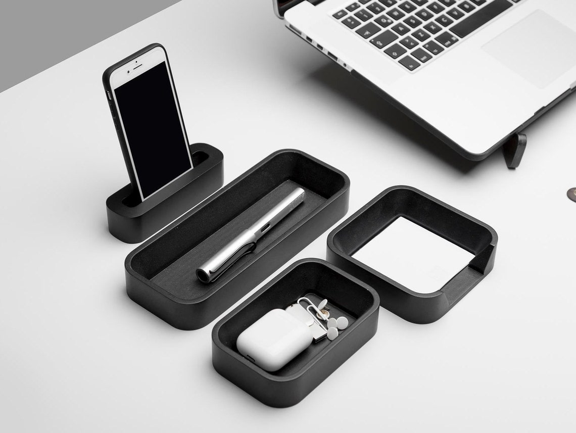 Orange Desk Accessories Office Desk Tidy Orange Office - Etsy