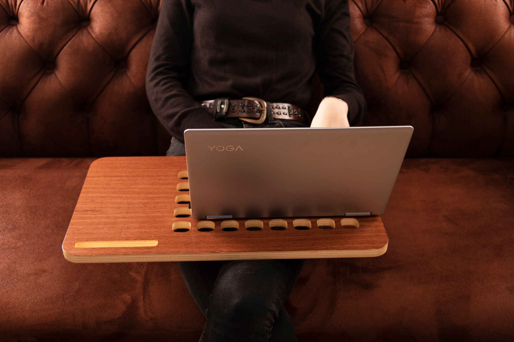 Lap Desk for Couch Home Office Wooden Lap Tray Ventilated - Etsy