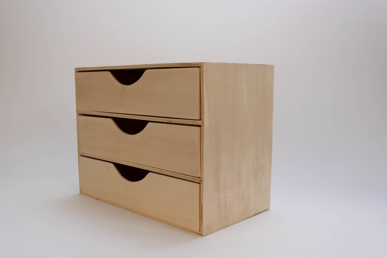 Wooden Desk Organizer With Drawer, Desktop Storage Box With Drawer ...
