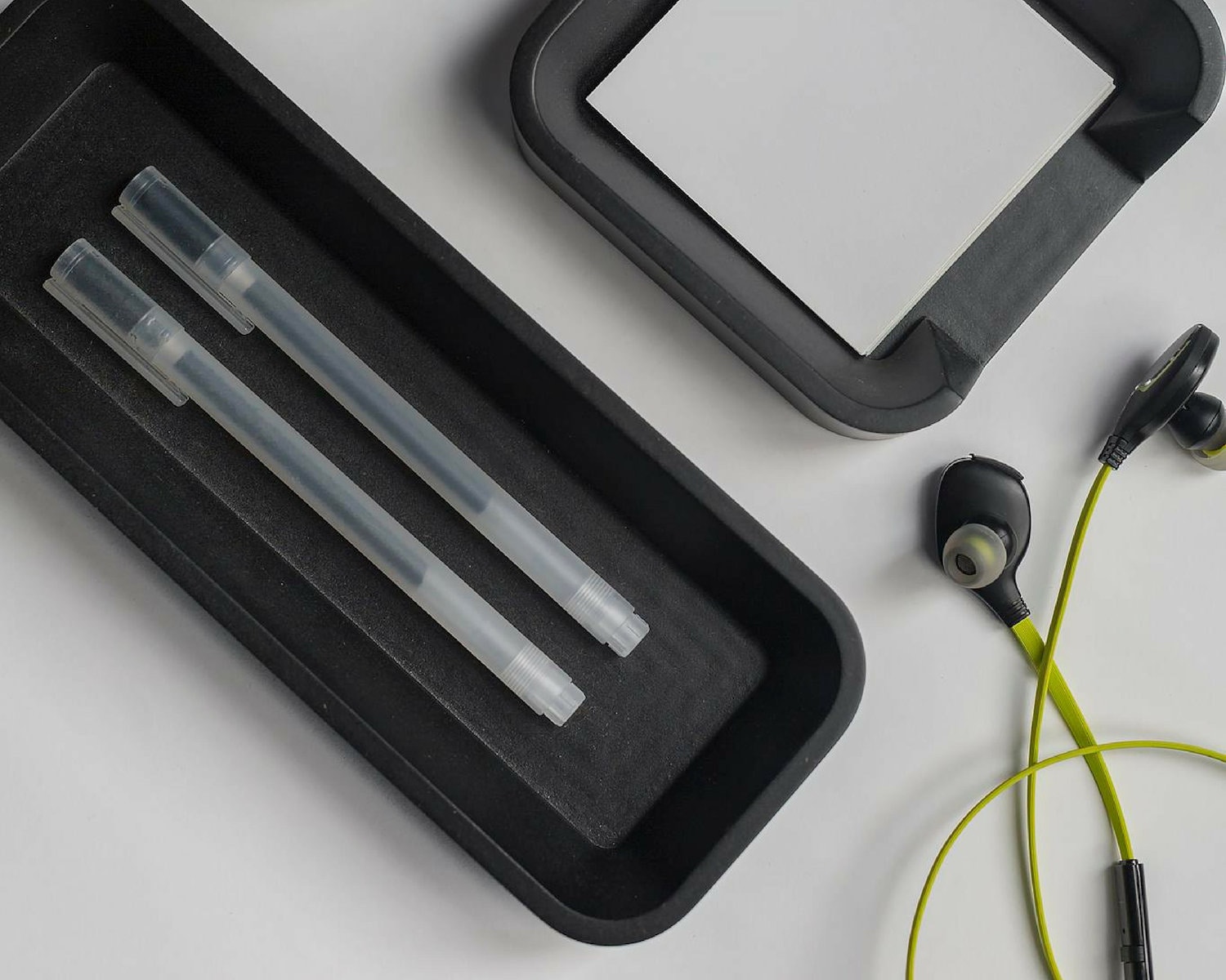 Desk Organizer Set Black Wooden Desktop Organiser Modern - Etsy