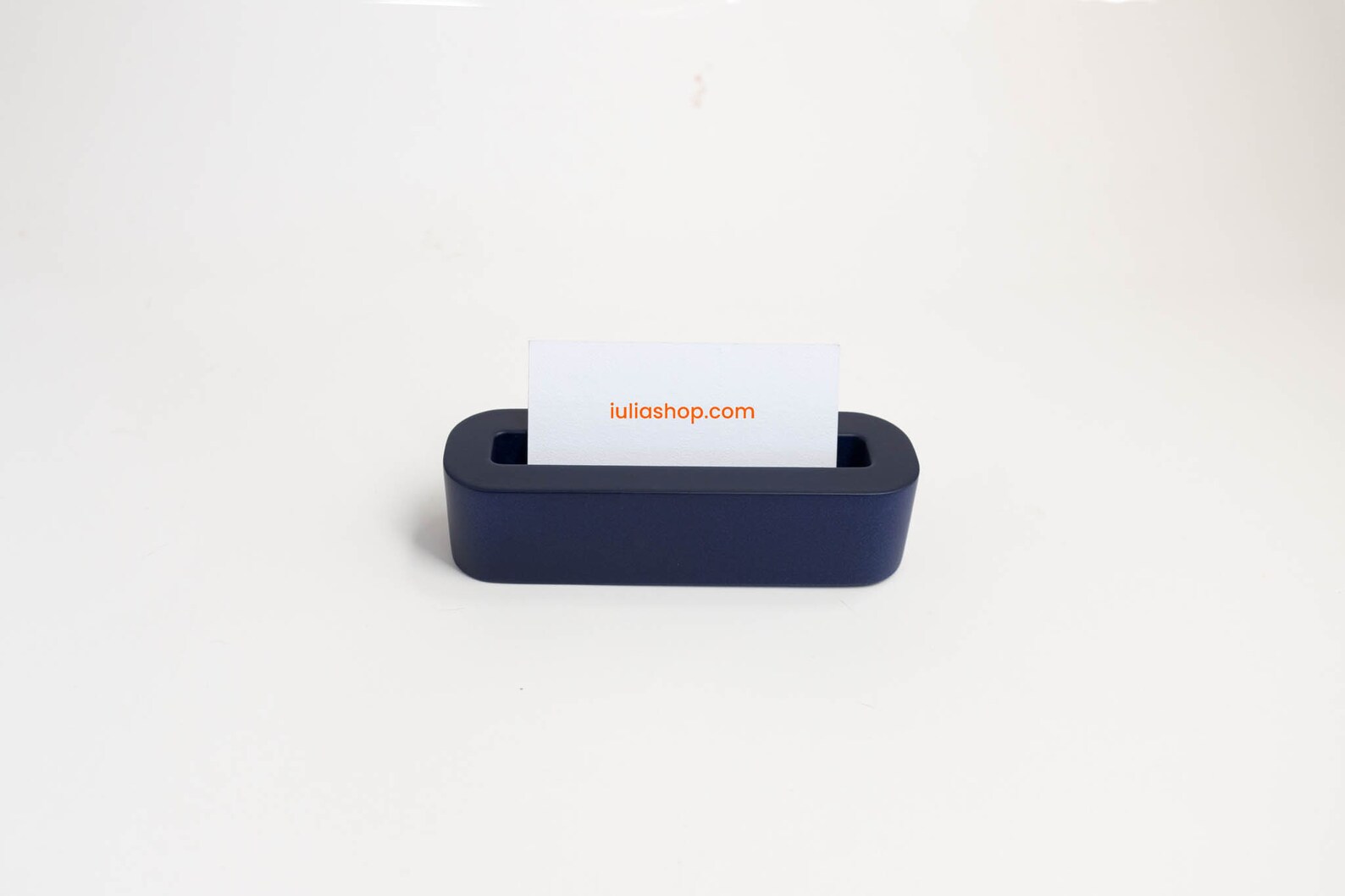 Night Blue Business Card Holder for Desk, Desktop Organizer ...