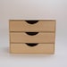 Wooden Desk Organizer With Drawer Desktop Storage Box With - Etsy