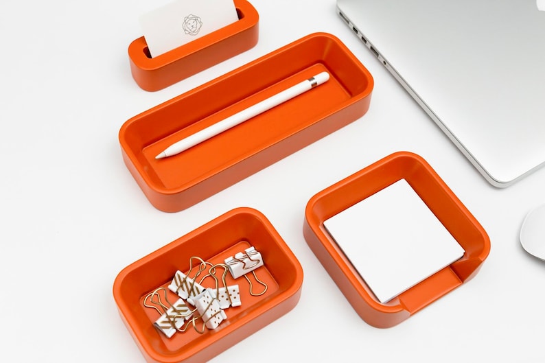Orange Pen Holder Orange Desk Accessories Home Office Decor - Etsy