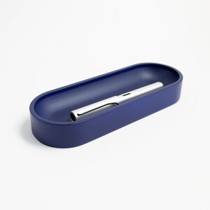 Night Blue Pen Holder, Desk Organizer Tray, Minimalist Organiser for ...