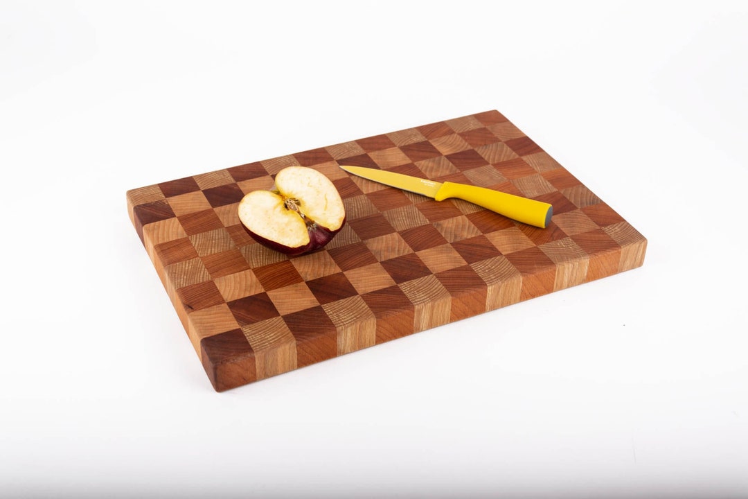 Checkered Cutting Board , IULIA End Grain Butcher Block Board, Luxury ...