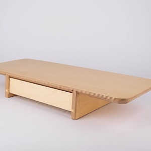 Wooden Monitor Stand With Drawer, Monitor Desk Shelf, Computer Riser ...