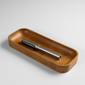 Fountain Pen Tray, Pen Rest, Wood Pen Holder for Desk, Wooden Pencil ...