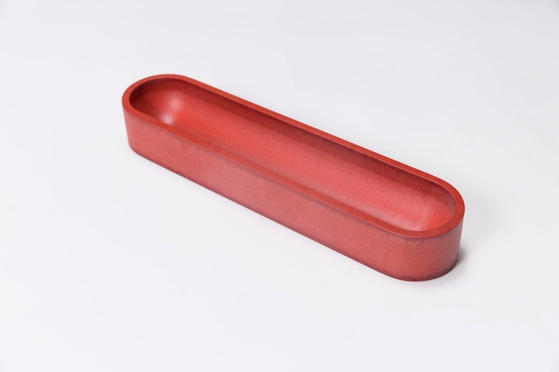 Red Desk Organization Set of Two Office Desktop Accessories - Etsy