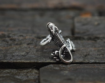 Gecko Ear Cuff ,lizard , Animal Ear Cuff , Non Pierce Ear Cuff, Body ...