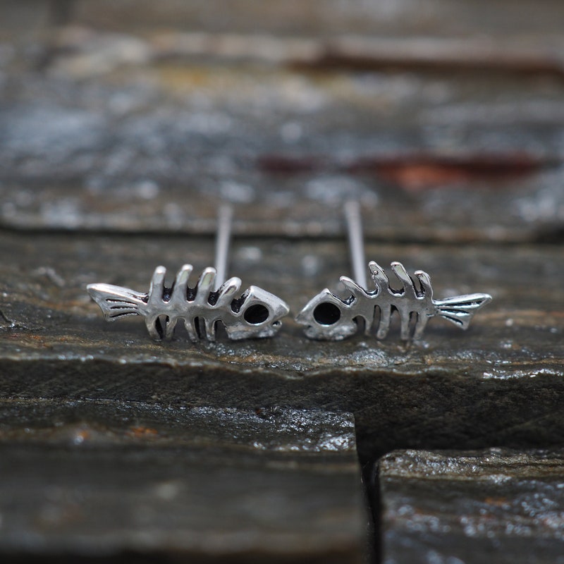 Fish Stud Earrings - Etsy