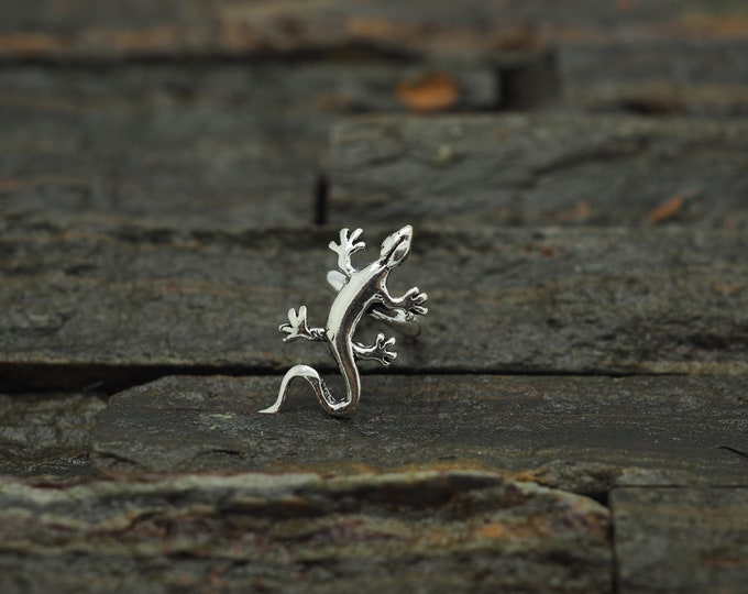 Gecko Ear Cuff ,lizard , Animal Ear Cuff , Non Pierce Ear Cuff, Body ...