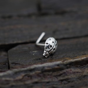 18g, 20g Ladybug Nose Stud , 925 Sterling Silver Ladybug Nose Screw ...
