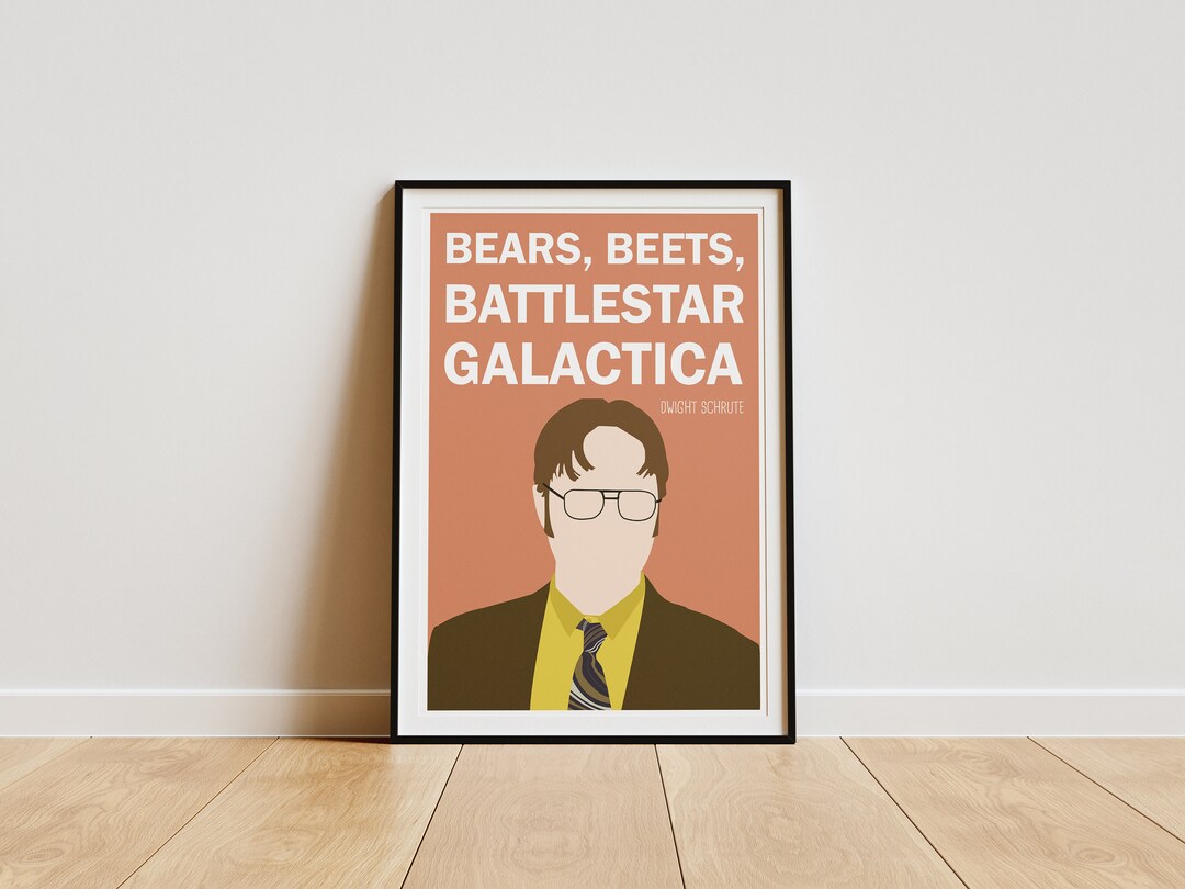 Dwight Schrute the Office US Home Print Wall Decor Wall Art Home Decor ...
