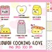 Valentines Day Clipart Kawaii Cooking Clipart Funny Love | Etsy
