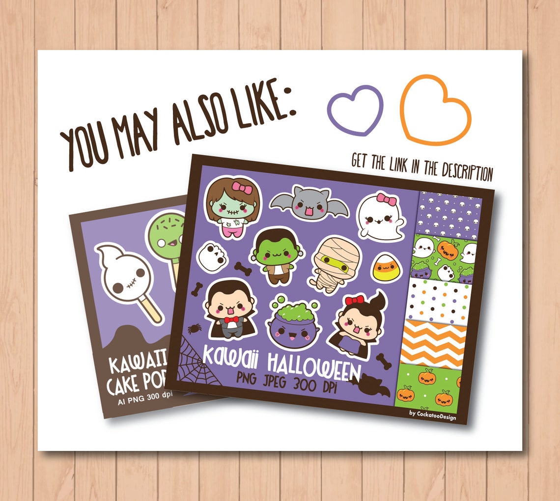 Halloween Candy Clipart Kawaii Candy Clipart Halloween - Etsy