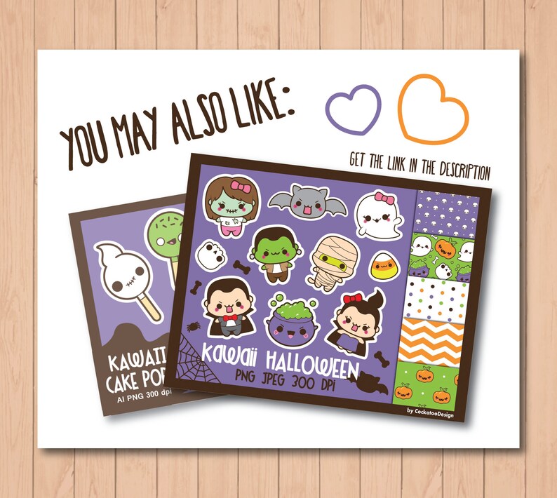 Halloween Candy Clipart Kawaii Candy Clipart Halloween - Etsy