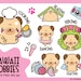 Clipboard Clipart, Kawaii Clipboard Clip Art, Cute Clipboard Clipart ...