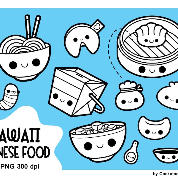 Chinese Food Clipart - Etsy