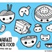 Food Digital Stamp, Valentine Digital Stamp, Coffee Digital Stamp ...