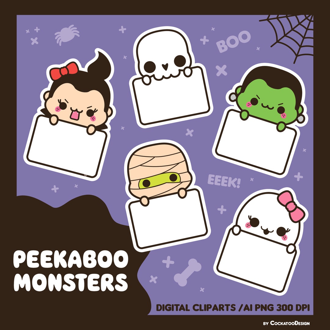 Halloween Clipart, Kawaii Halloween Clip Art, Kawaii Halloween Clipart ...