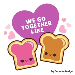 Valentine Clipart, Kawaii Food Clipart, Kawaii Valentines Day Clipart ...