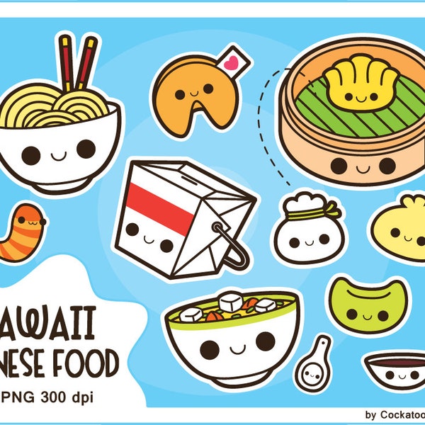 Chinese Food Clipart - Etsy