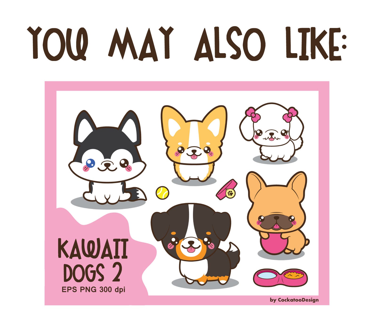Kawaii Dog Clip Art Cute Dog Clip Art Dog Breeds Clip Art - Etsy