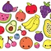 Kawaii Fruits Clipart, Cute Fruits Clip Art, Kawaii Food Clipart ...