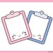 Clipboard Clipart, Kawaii Clipboard Clip Art, Cute Clipboard Clipart ...