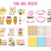 Easter Clipart Kawaii Clipart Easter Digital Paper Easter - Etsy Canada